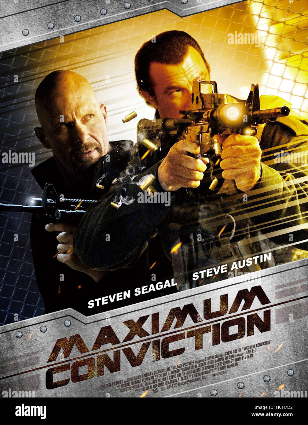 MAXIMUM CONVICTION, l-r: Steve Austin, Steven Seagal on US poster art ...