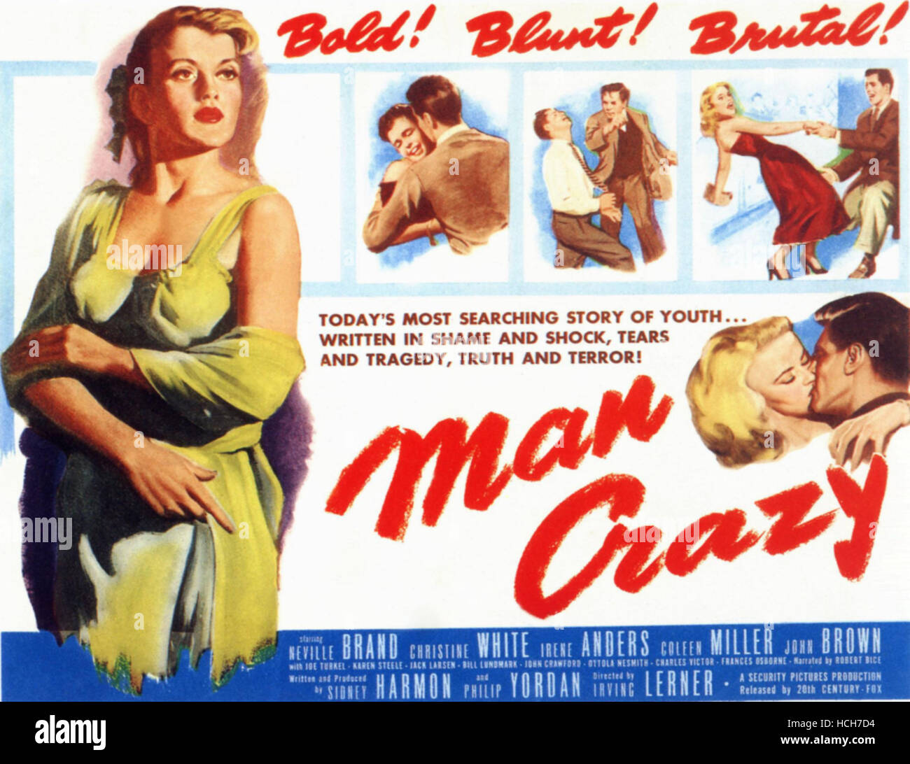 MAN CRAZY, poster art, 1953, TM and Copyright ©20th Century Fox Film ...