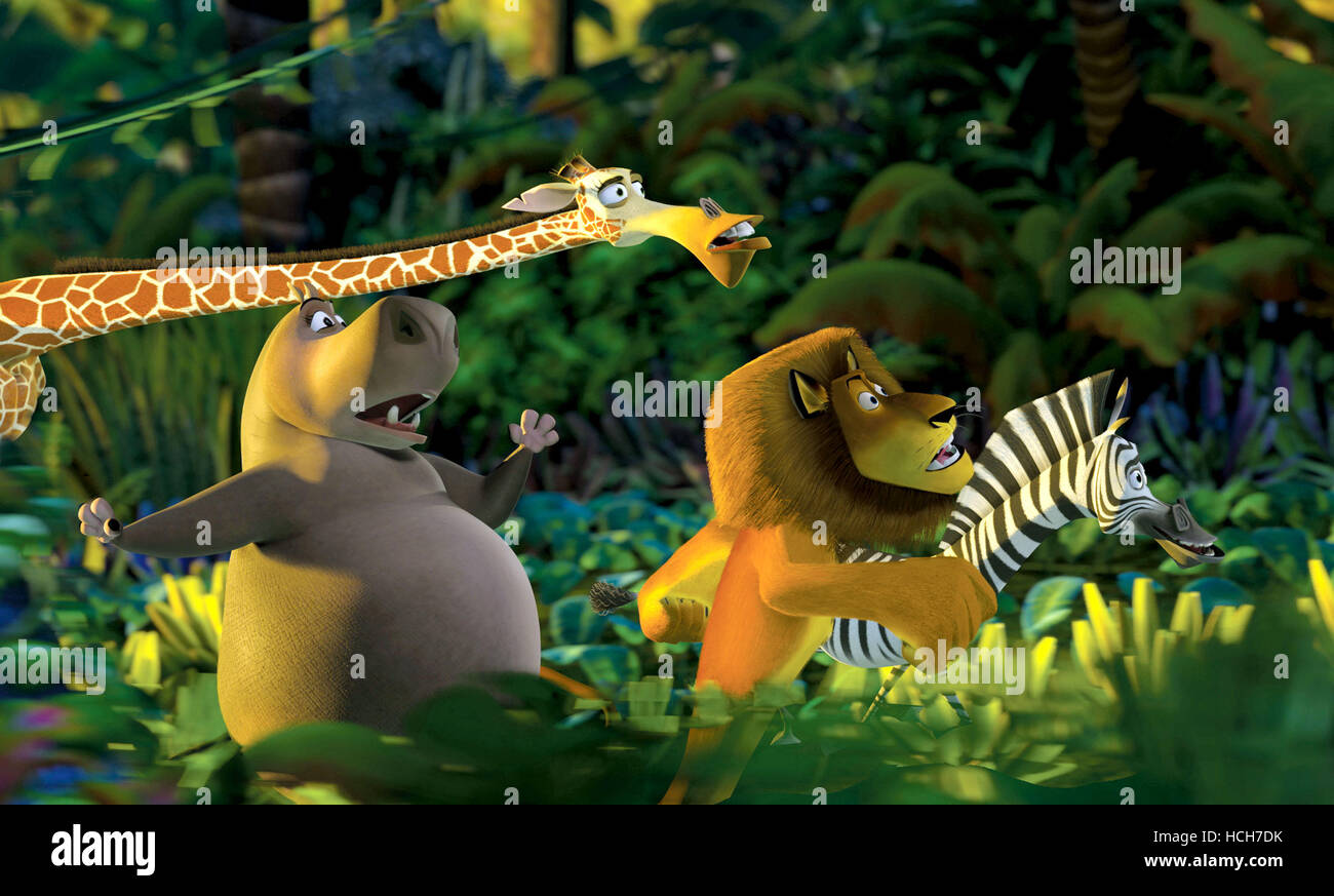 Madagascar Melman Gloria Alex Marty 2005 © Dreamworkscourtesy