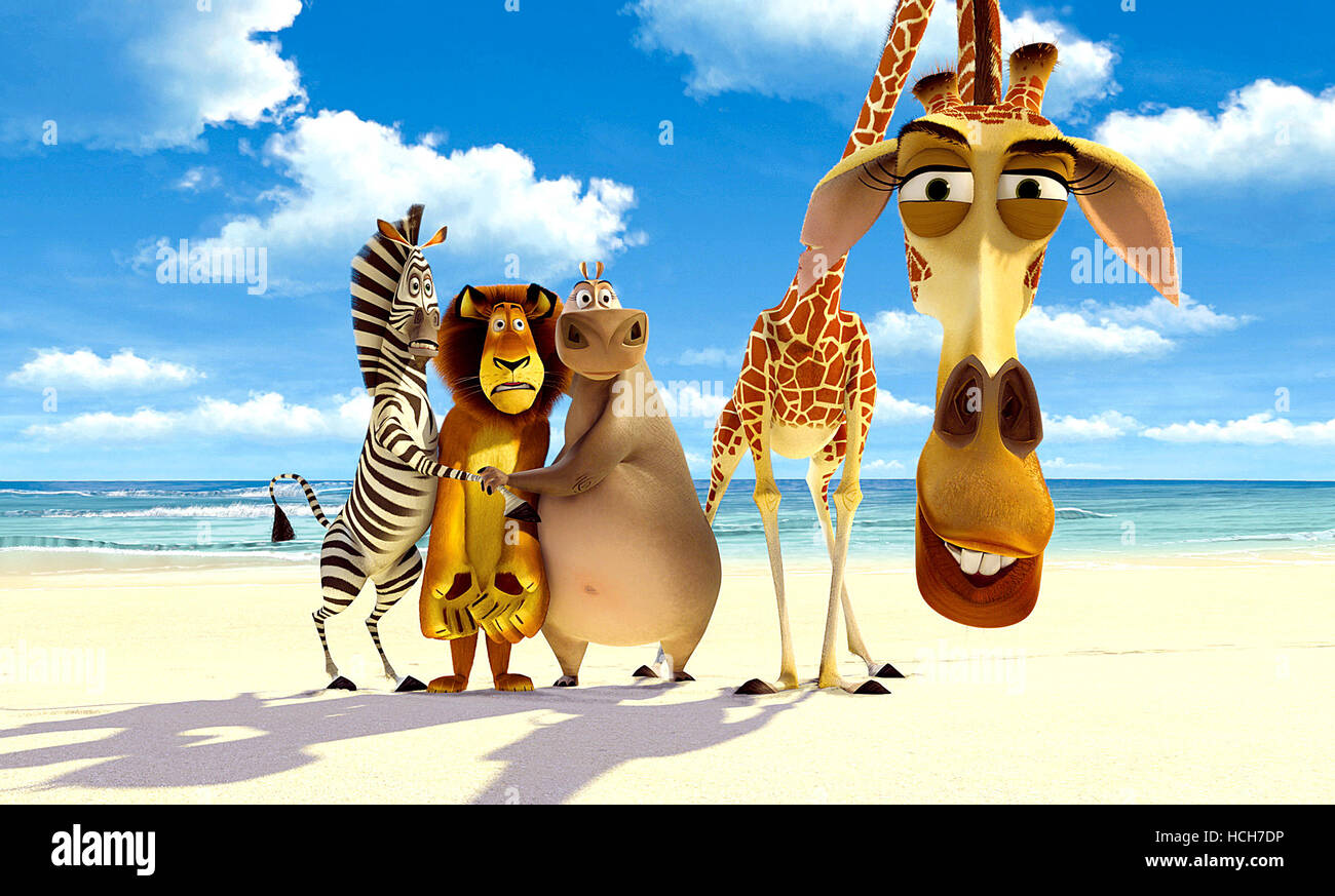 MADAGASCAR, Marty, Alex, Gloria, Melman, 2005, ©DreamWorks/courtesy ...