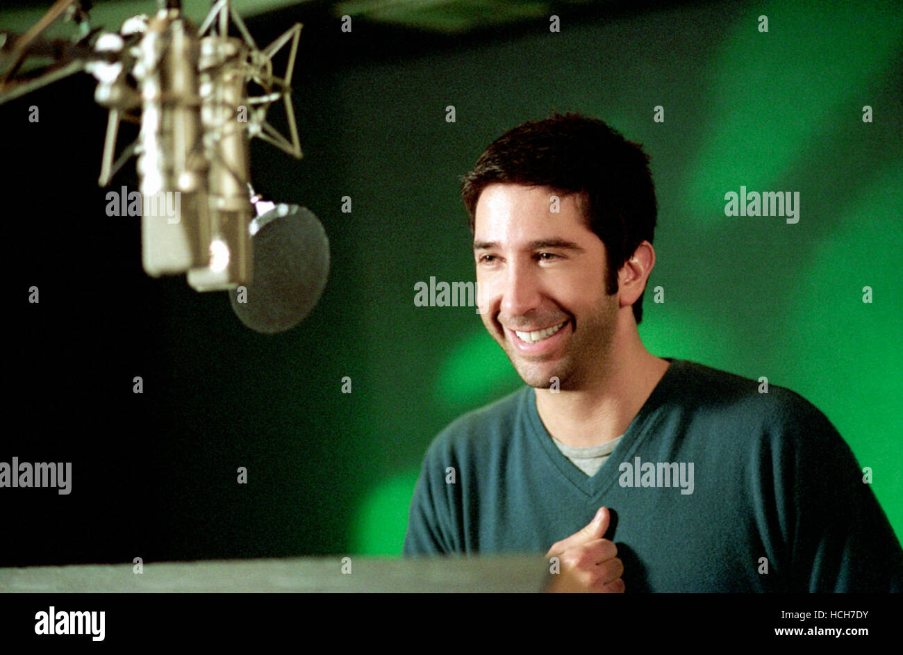 MADAGASCAR, David Schwimmer recording the voice of Melman the giraffe ...