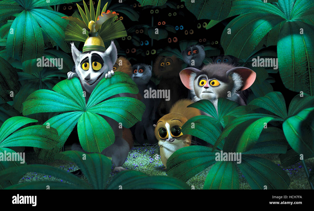 Madagascar King Julien Mort Maurice 2005 C Dreamworkscourtesy Everett Collection Stock