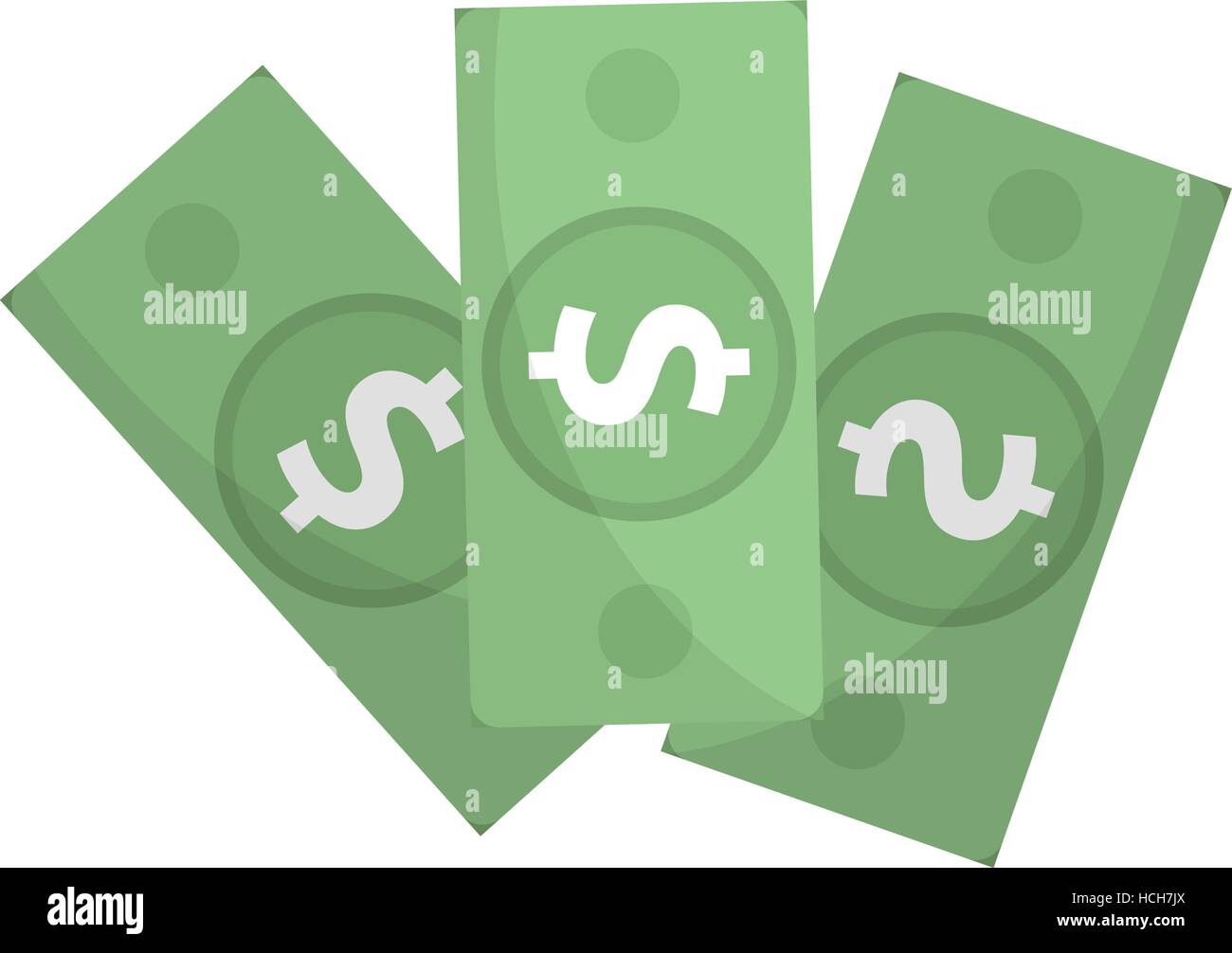 Dollar icon, flat design. Money dollars isolated on white background ...