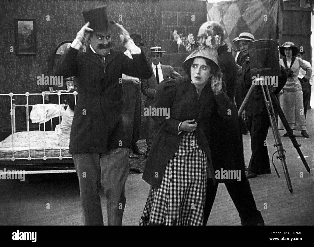 MABEL'S DRAMATIC CAREER, Ford Sterling, Mabel Normand, 1913 Stock Photo ...