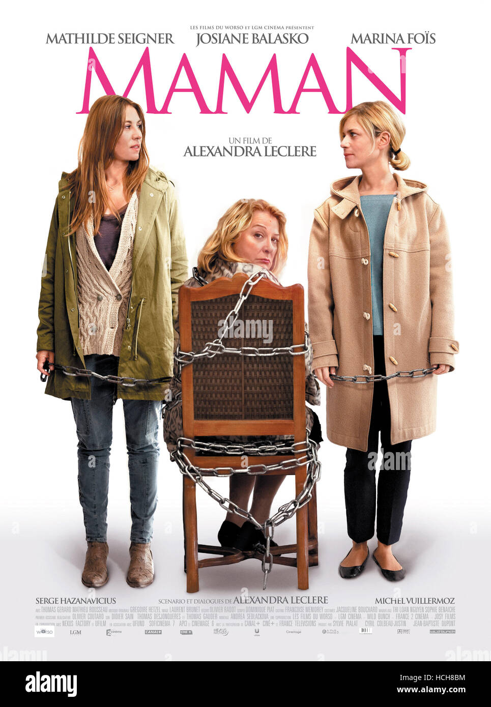 MAMAN, French poster art, from left: Mathilde Seigner, Josiane Balasko ...