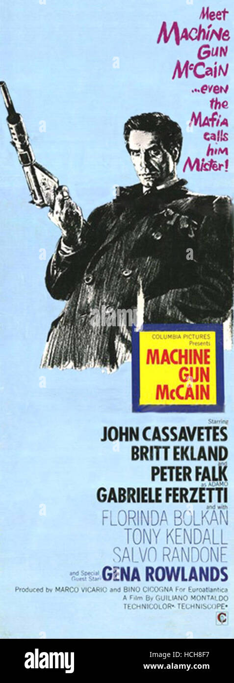 MACHINE GUN McCAIN, (aka GLI INTOCCABILI), John Cassavetes, 1969 Stock ...