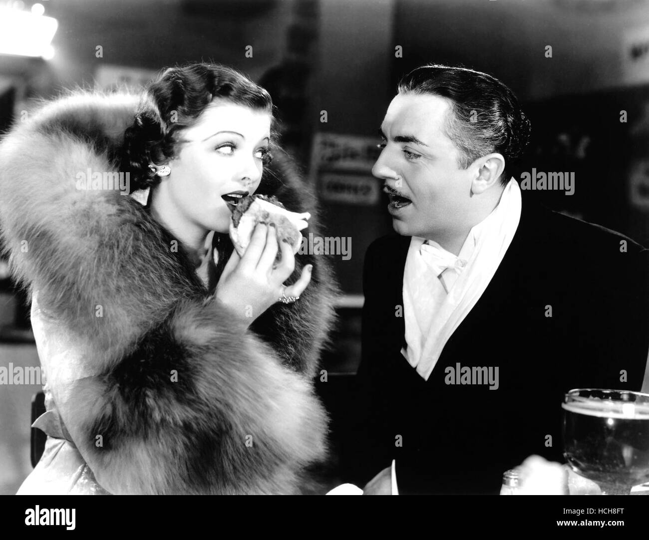 MANHATTAN MELODRAMA, Myrna Loy, William Powell, 1934 Stock Photo - Alamy