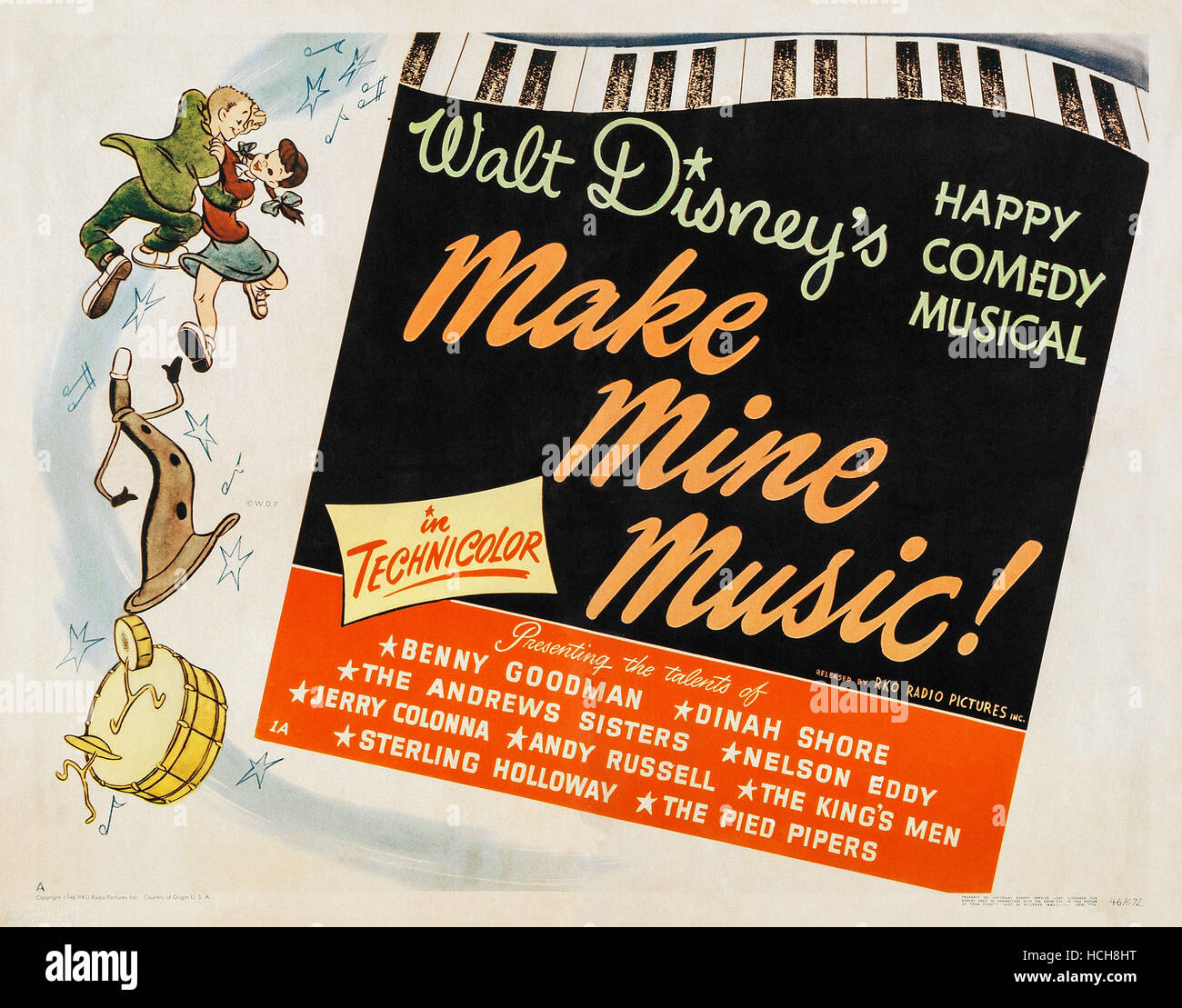MAKE MINE MUSIC, US poster art, 1946 Stock Photo - Alamy