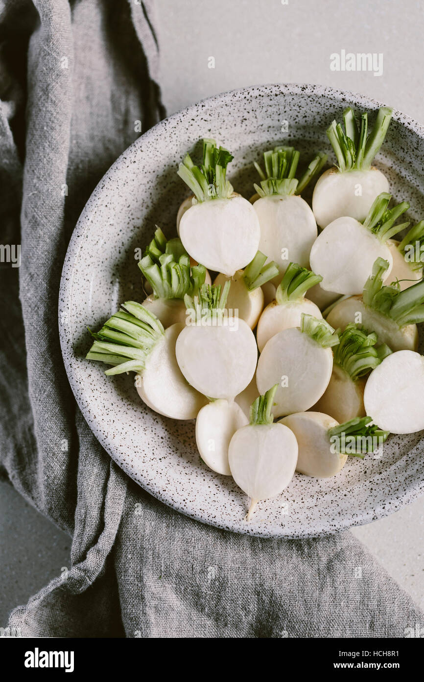 Roasted Japanese Turnips Stock Photo - Alamy