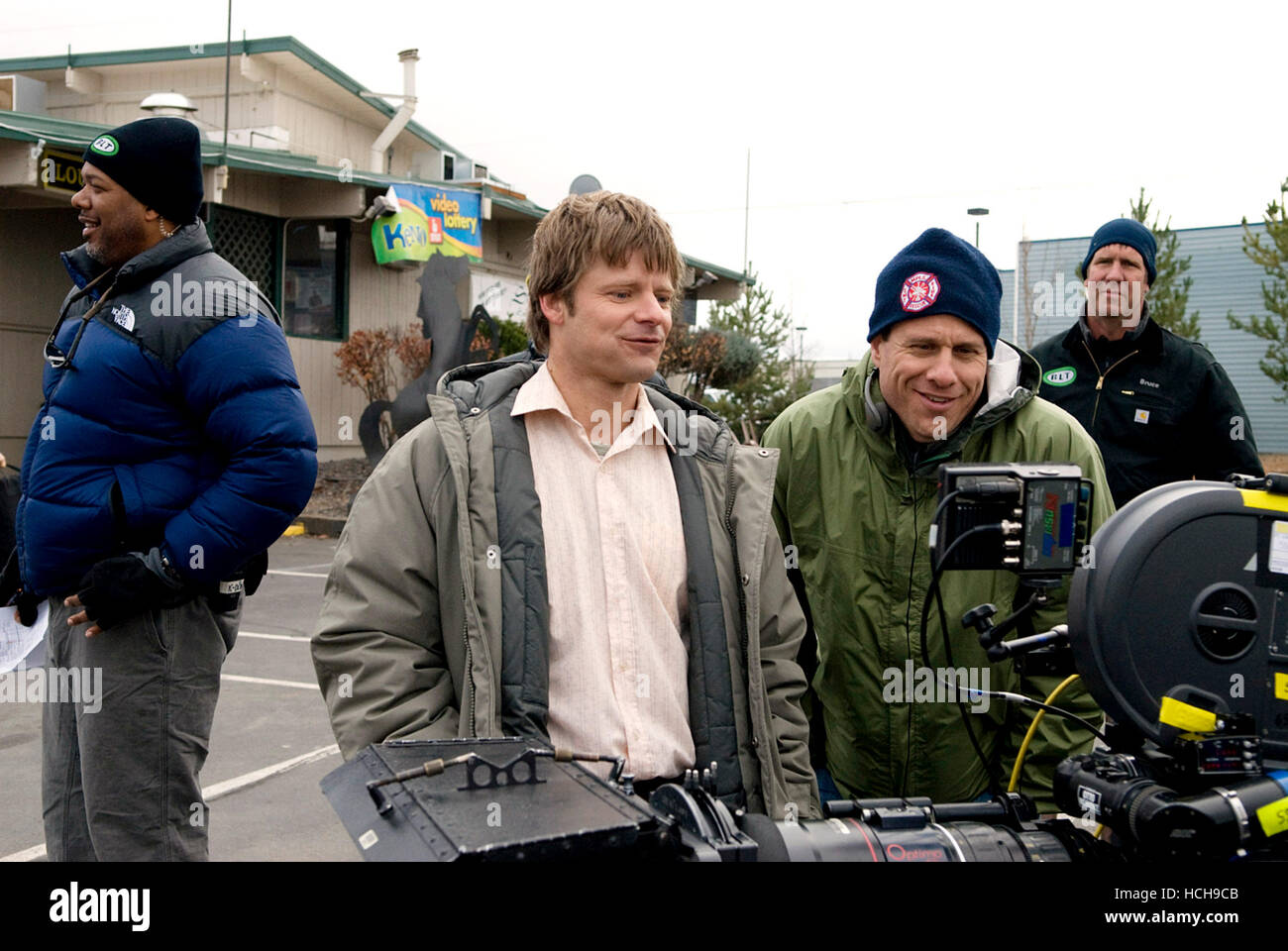 MANAGEMENT, foreground from left: Steve Zahn, director Stephen Belber ...