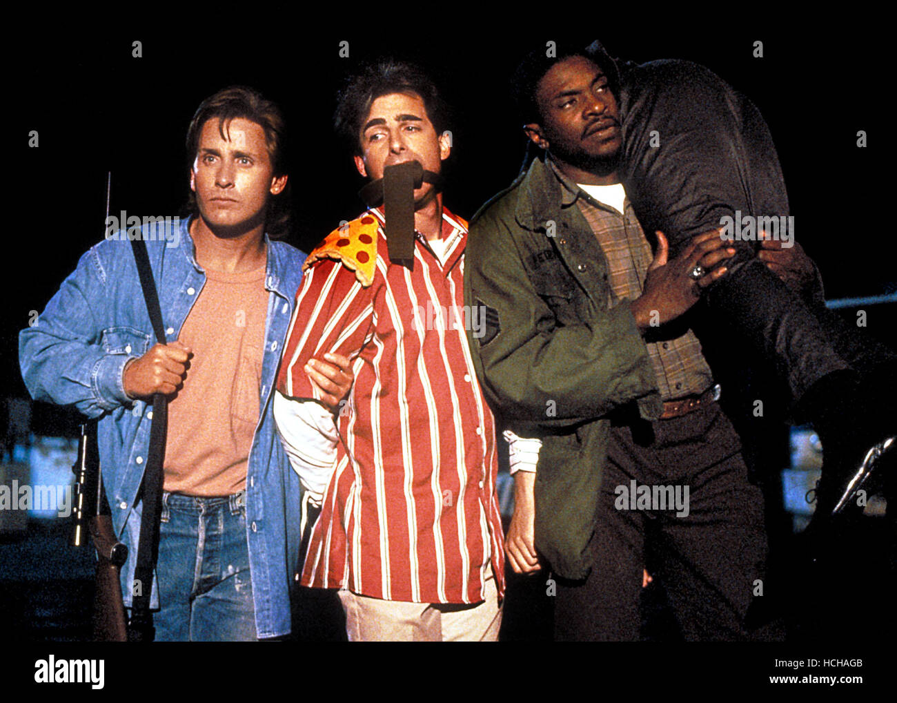 MEN AT WORK, Emilio Estevez, Dean Cameron, Keith David, 1990, (c) MGM ...