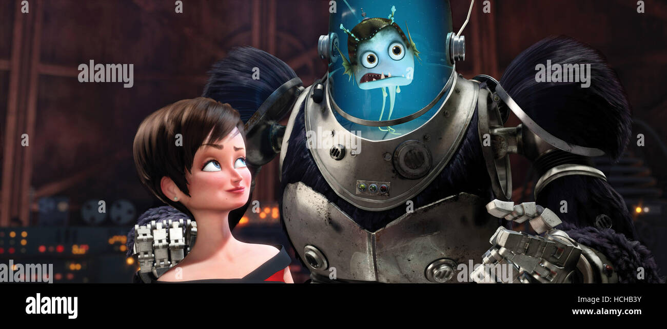 MEGAMIND, l-r: Roxanne Ritchi (voiced by Tina Fey), Minion (voiced by ...