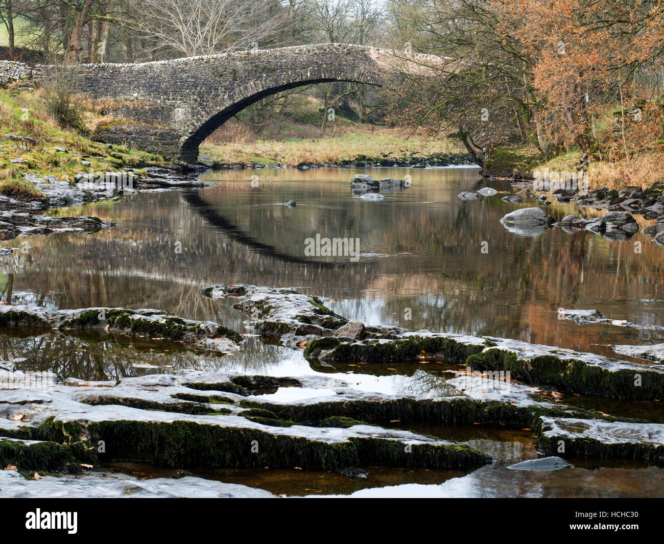 Stainforth Packhorse Bridge over the River Ribble Stainforth ...