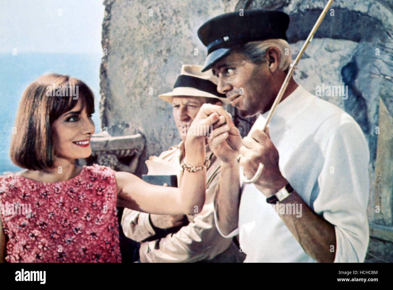 MODESTY BLAISE, from left: Rossella Falk, Clive Revill, Dirk Bogarde ...