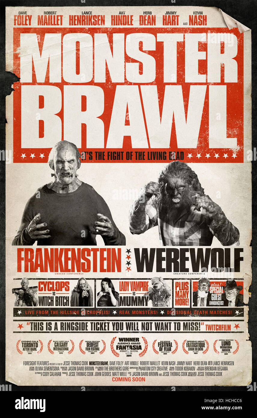 MONSTER BRAWL, International poster art, 2011. ©Anchor Bay/Courtesy ...