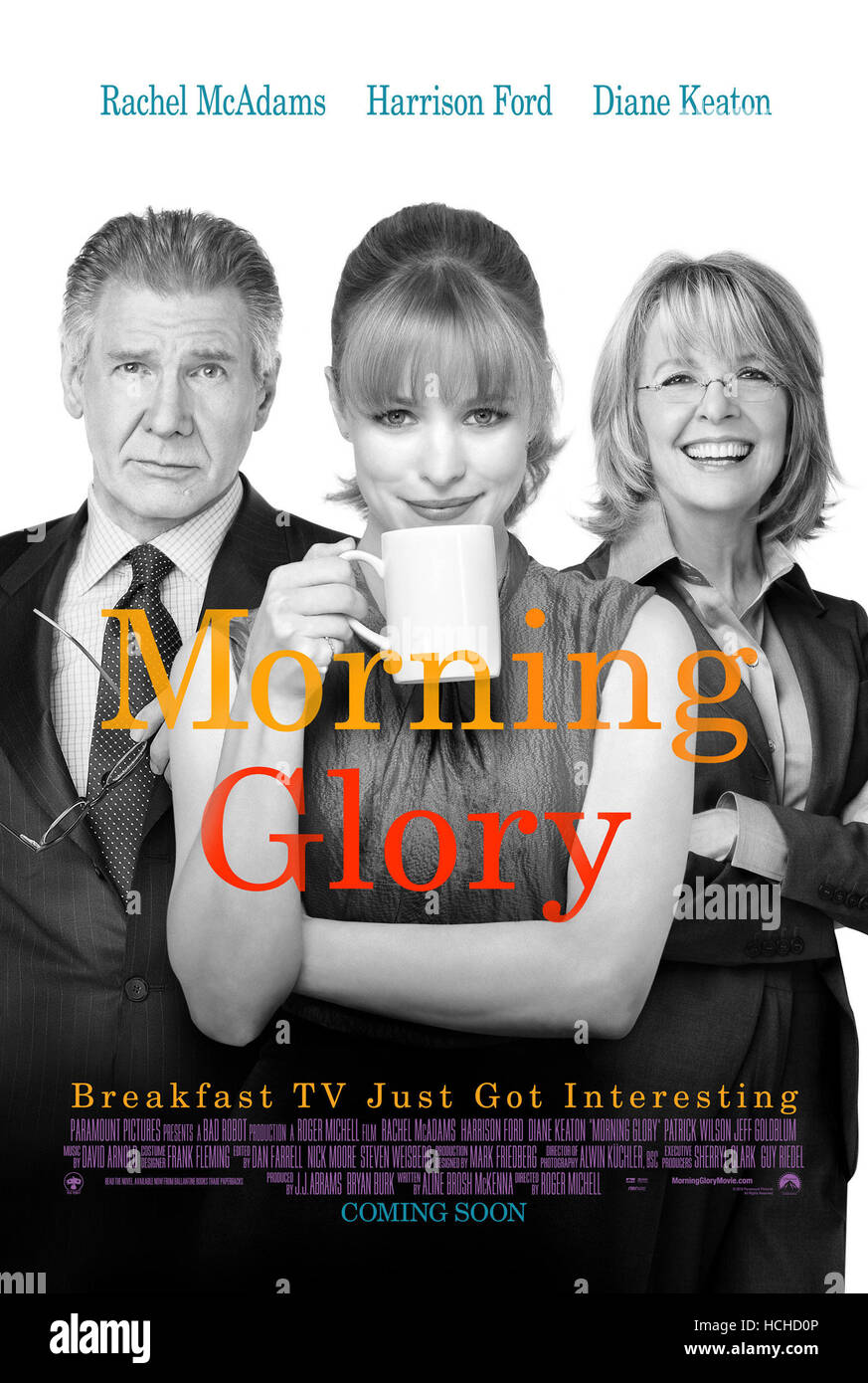 MORNING GLORY, poster art, from left: Harrison Ford, Rachel McAdams ...