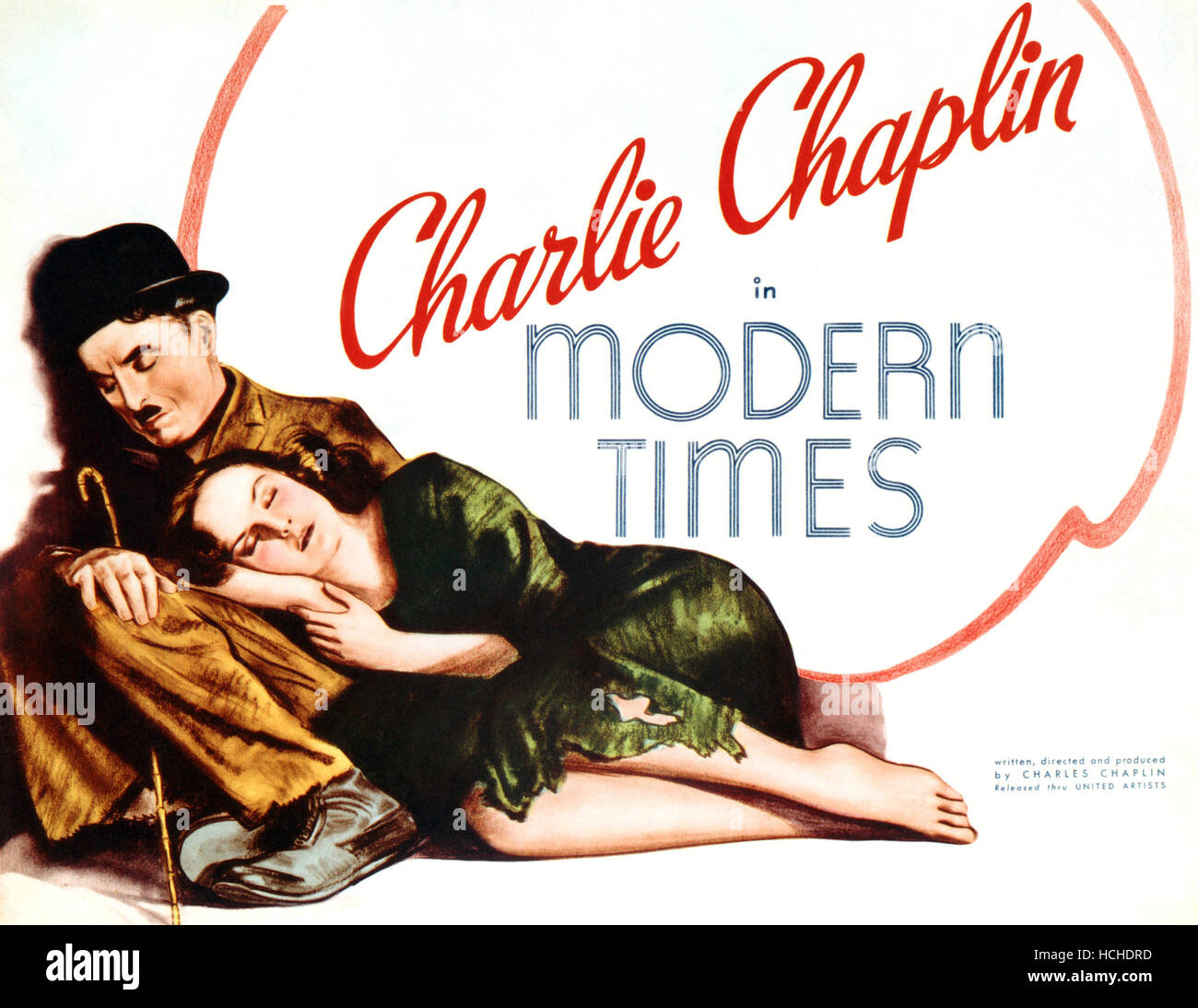 MODERN TIMES, from left: Charlie Chaplin, Paulette Goddard, 1936 Stock ...