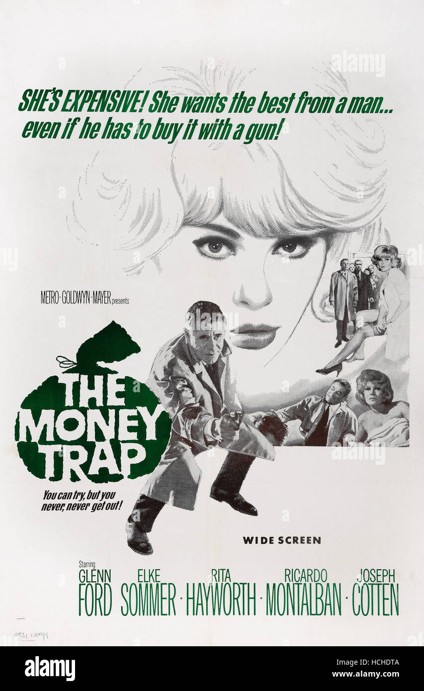 THE MONEY TRAP, US poster art, center: Glenn Ford; bottom right: Rita ...