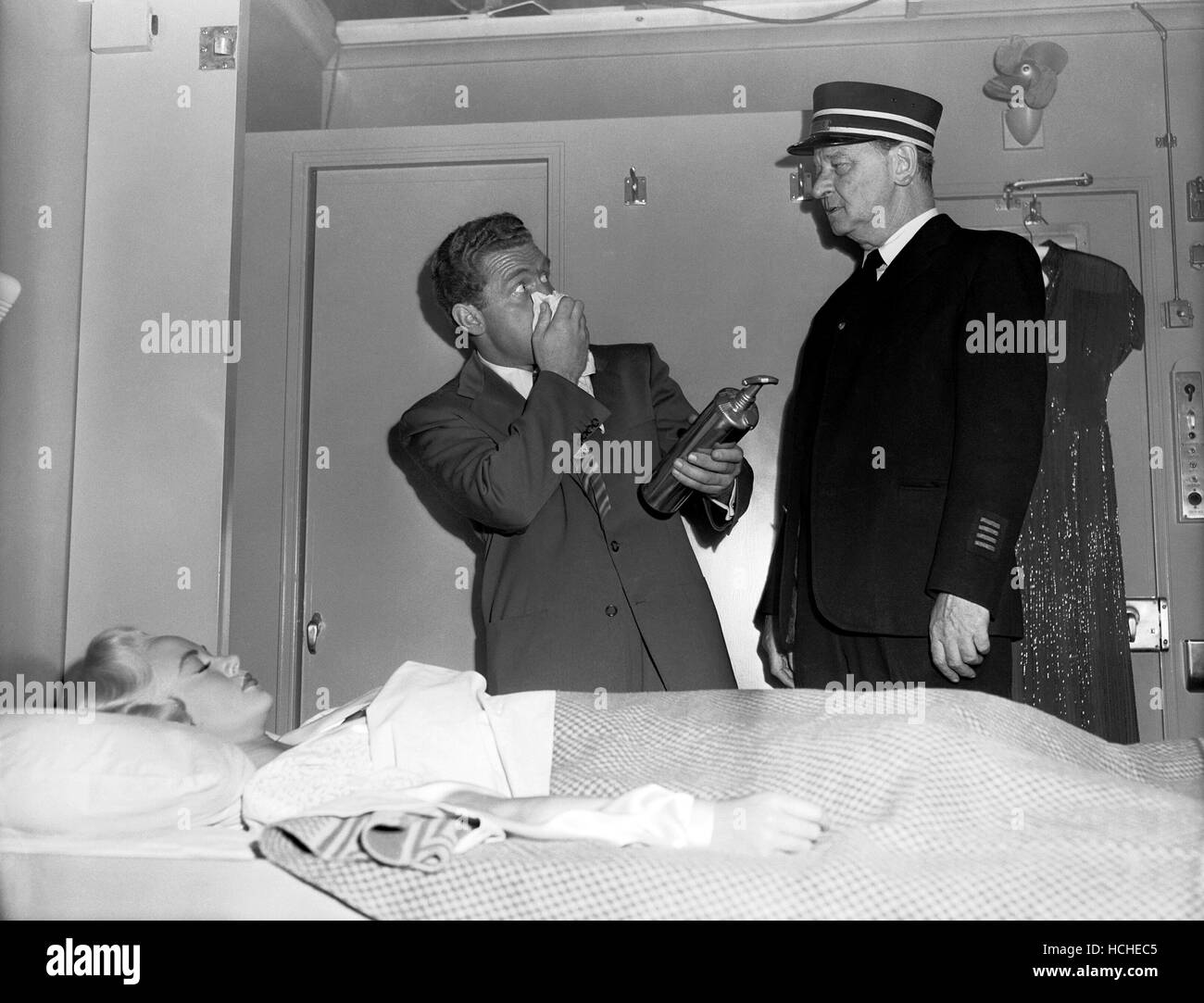 MRS. O'MALLEY AND MR. MALONE, from left: Dorothy Malone (lying down ...