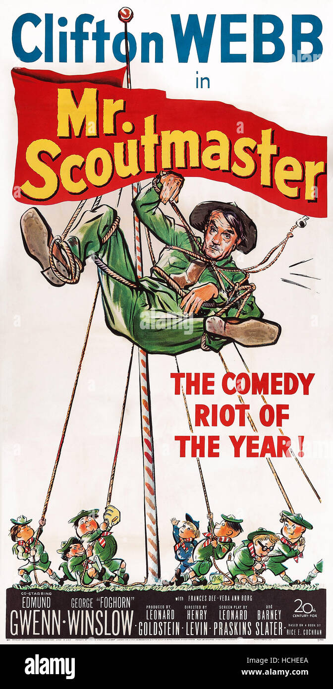 MR. SCOUTMASTER, US poster art, Clifton Webb, 1953, TM & copyright ©20th Century Fox Film Corp ...