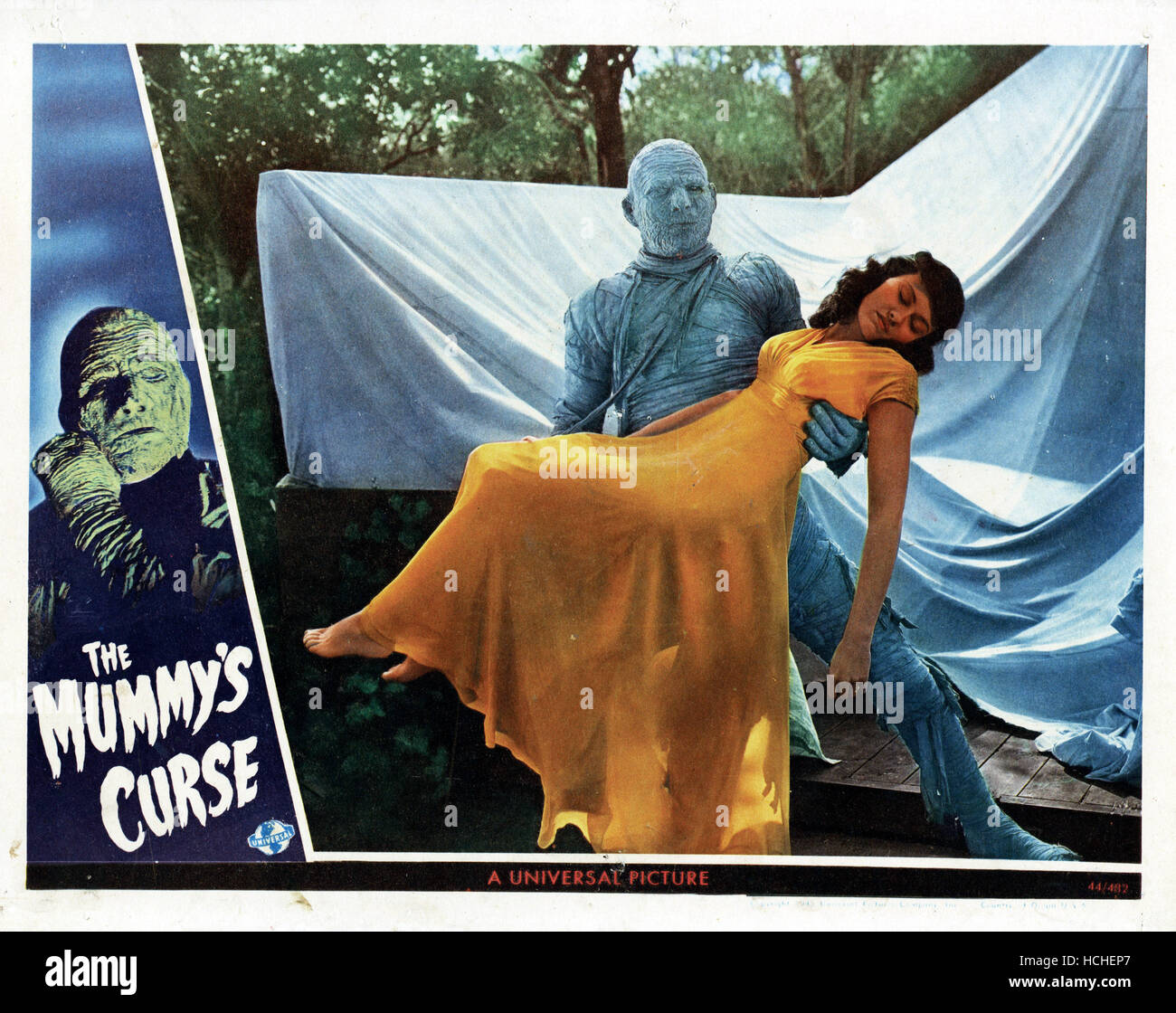 THE MUMMY'S CURSE, Lon Chaney, Jr., carrying Virginia Christine, 1944 ...