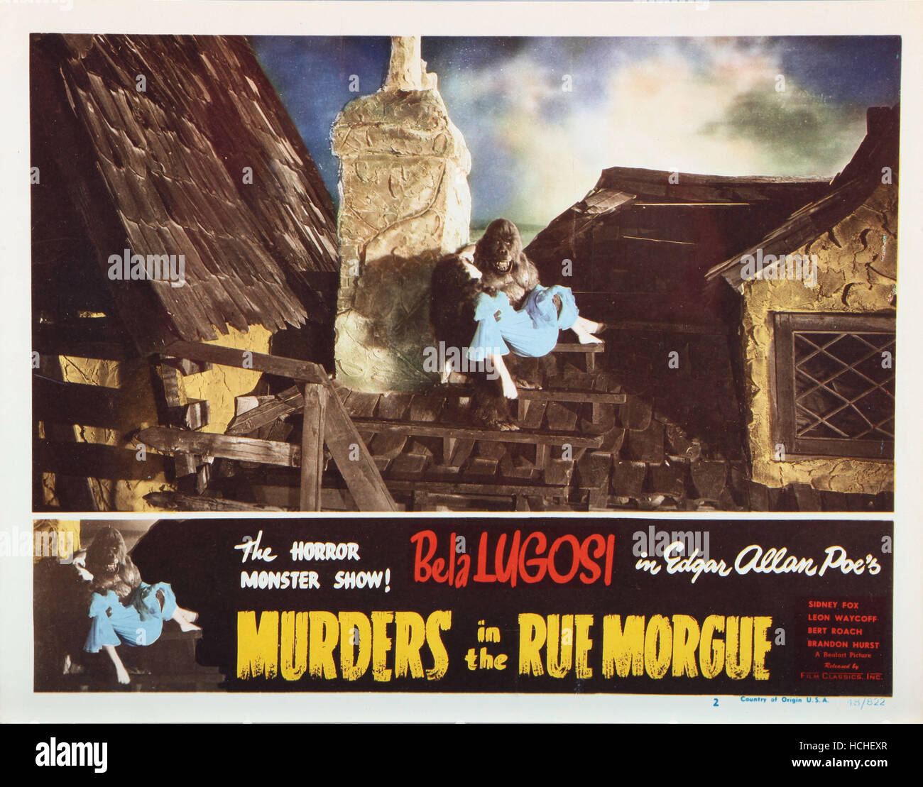 MURDERS IN THE RUE MORGUE, Charles Gemora, Sidney Fox, 1932 Stock Photo ...