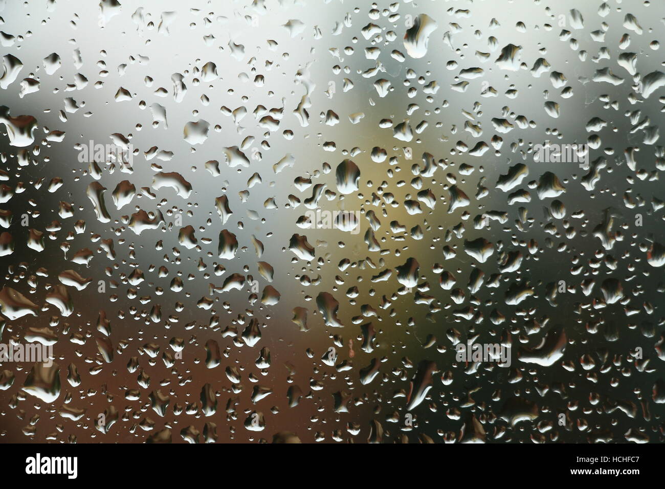 Rain drops on window , rainy day Stock Photo - Alamy
