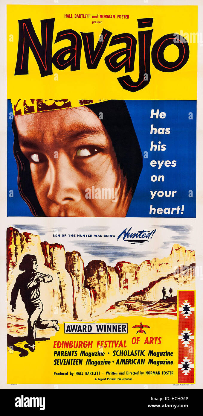 NAVAJO, US poster art, Francis Kee Teller, 1952 Stock Photo - Alamy