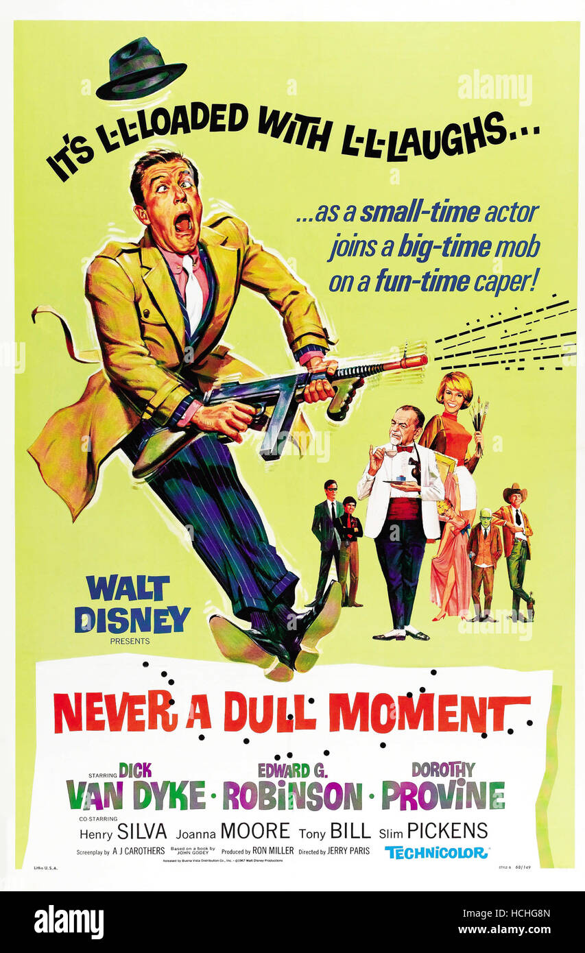 NEVER A DULL MOMENT, US poster, from left: Dick Van Dyke, Edward G ...