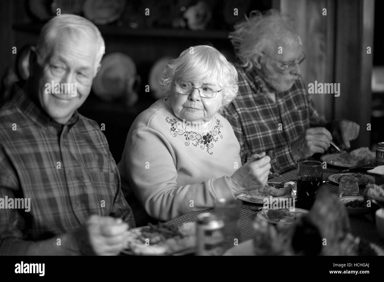 NEBRASKA, from left: Dennis McCoig, June Squibb, Bruce Dern, 2013. ph: Merie W. Wallace ...