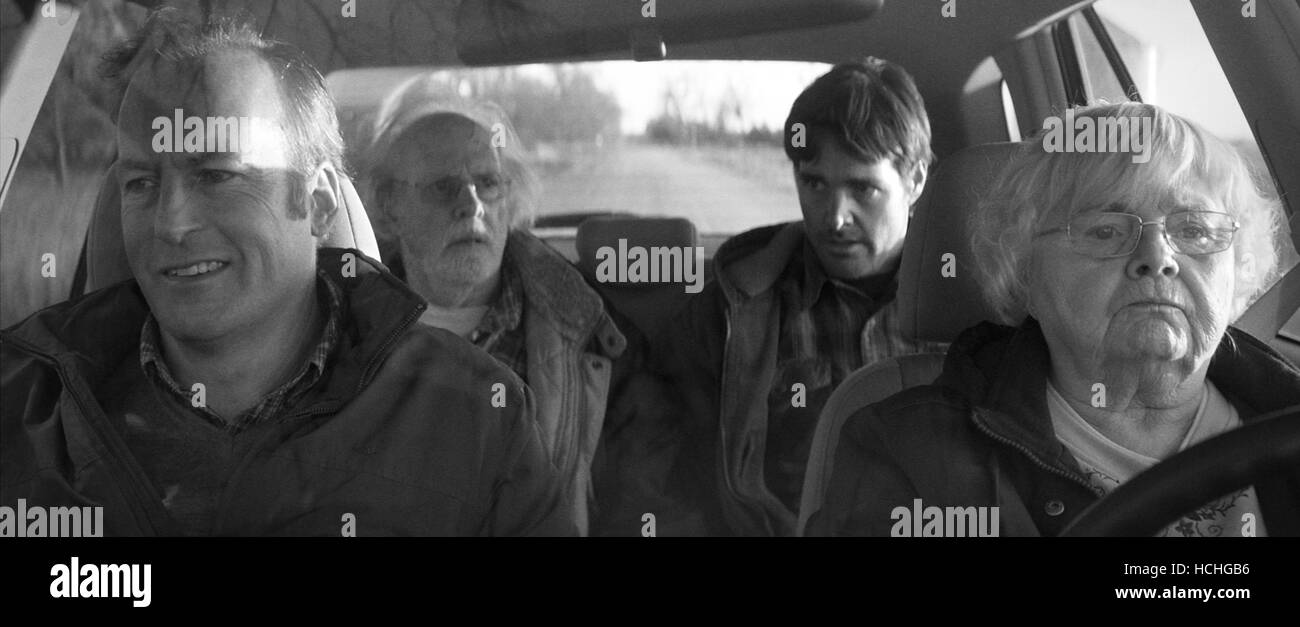 NEBRASKA, from left: Bob Odenkirk, Bruce Dern, Will Forte, June Squibb ...