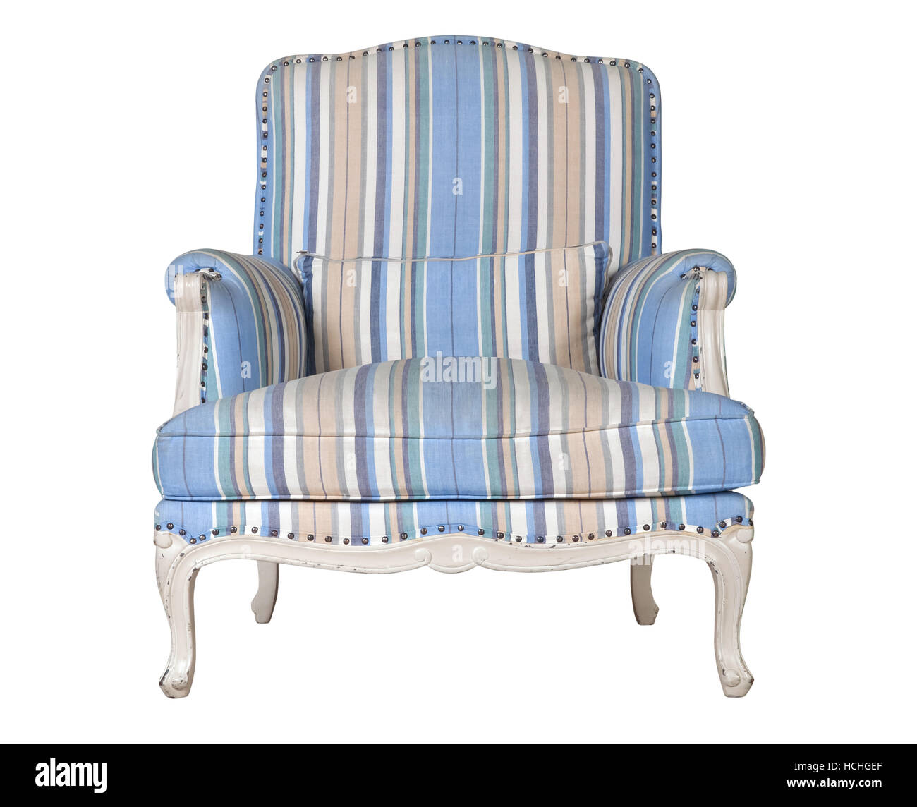 Classic textile chair Stock Photo - Alamy