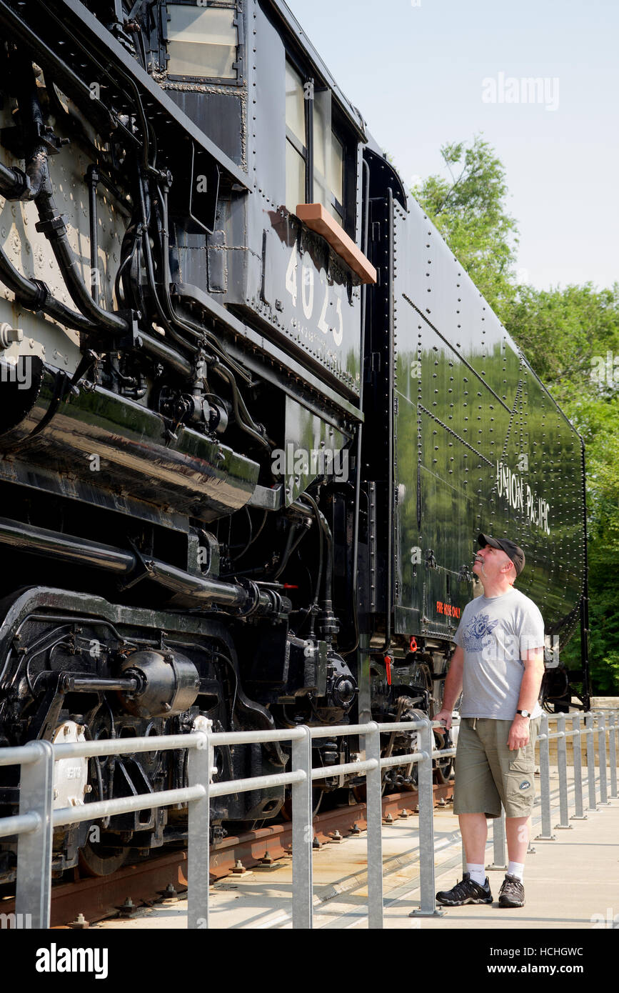 Union Pacific "Big Boy" locomotive on display at Kenefick Park, Omaha ...