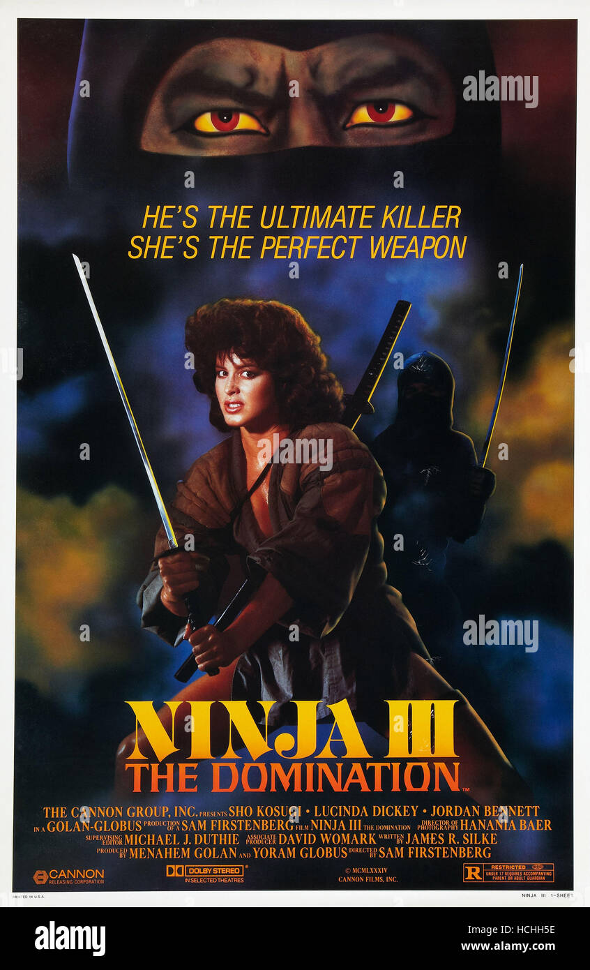 NINJA III: THE DOMINATION, US poster art, Lucinda Dickey, 1984. © The ...