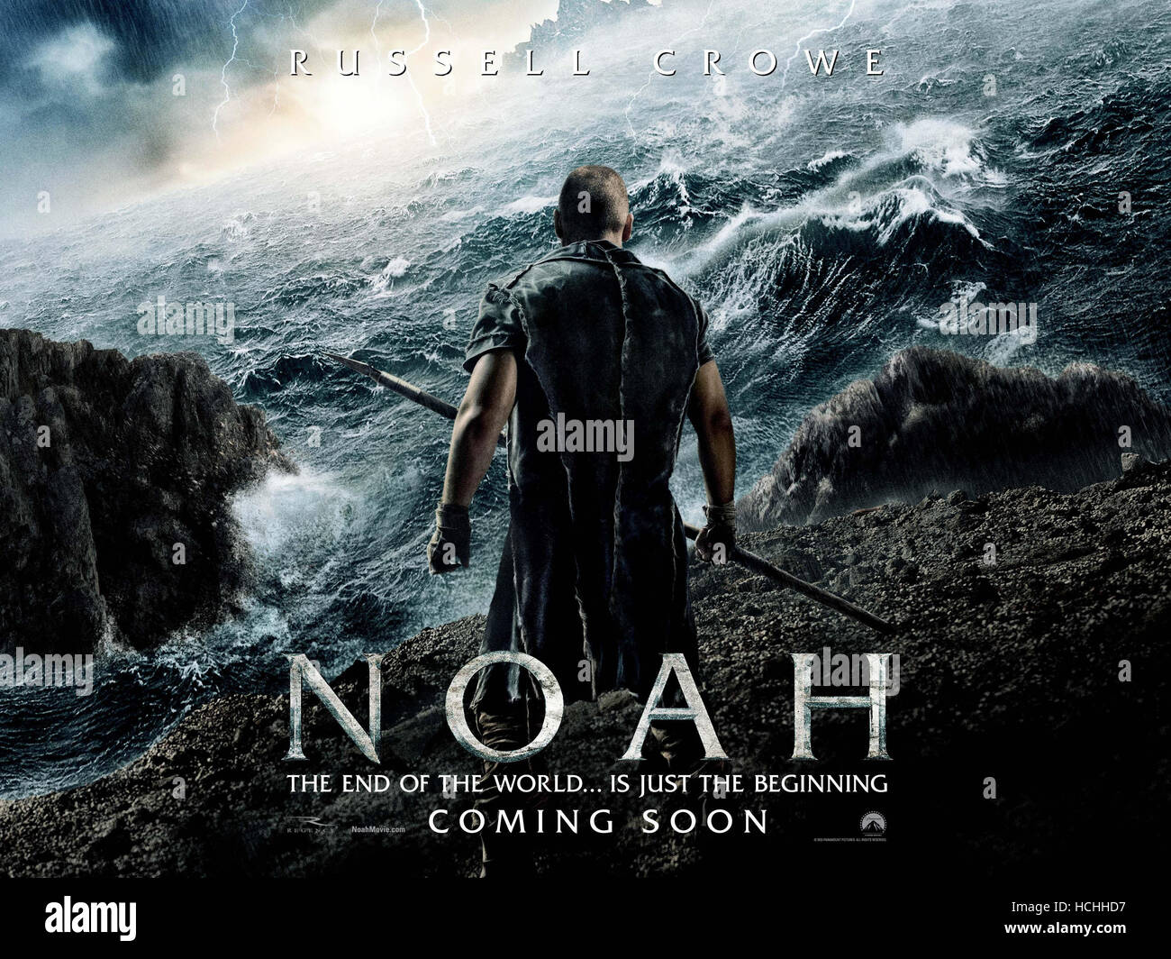NOAH, British poster art, Russell Crowe, 2014. © Paramount Pictures ...
