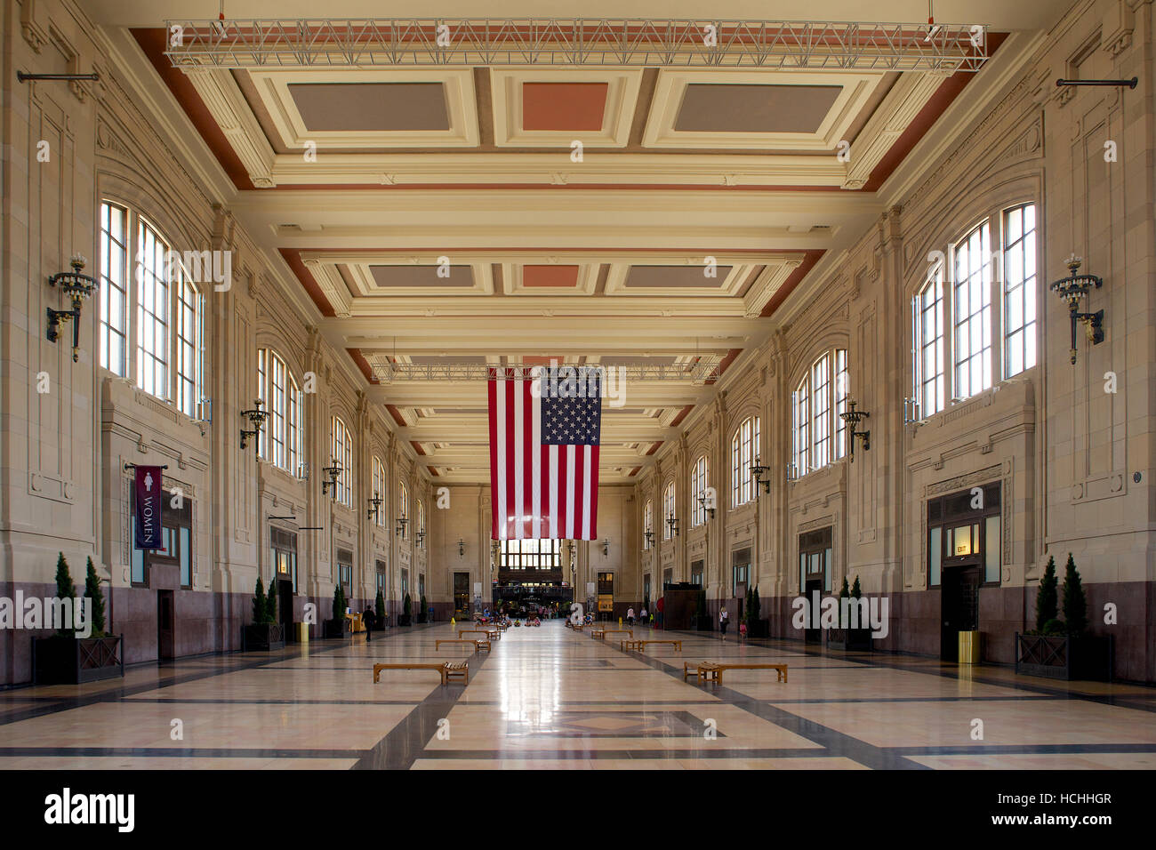 Interior of Union Station, West Pershing Road, Kansas City, Missouri ...