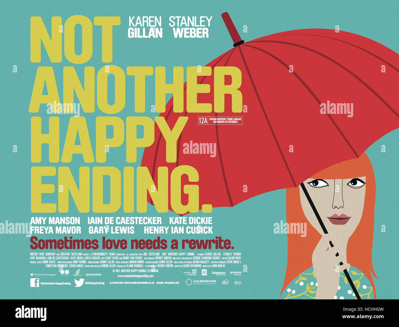 NOT ANOTHER HAPPY ENDING, international poster art, Karen Gillan, 2013 ...