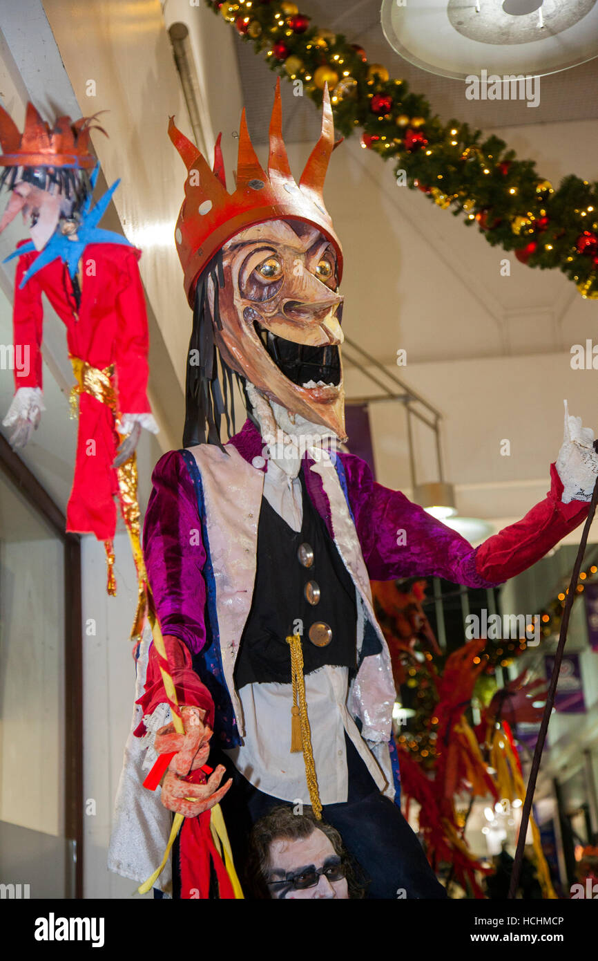 Chester, UK 8th December, 2016. Papier mache, or paper mache ...