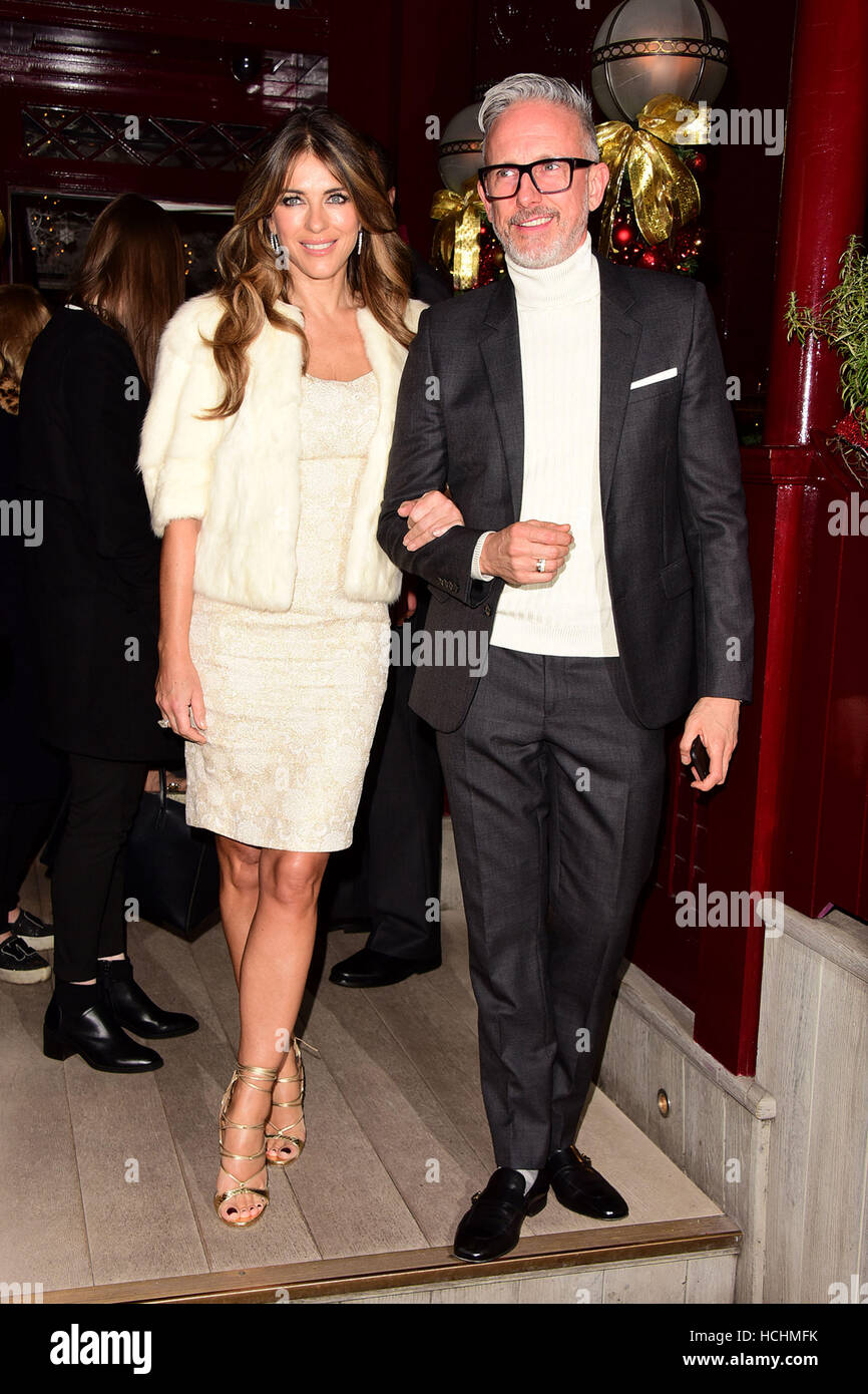 London, UK. 8th Dec, 2016. Elizabeth Hurley with Oliver Milburn Who is ...