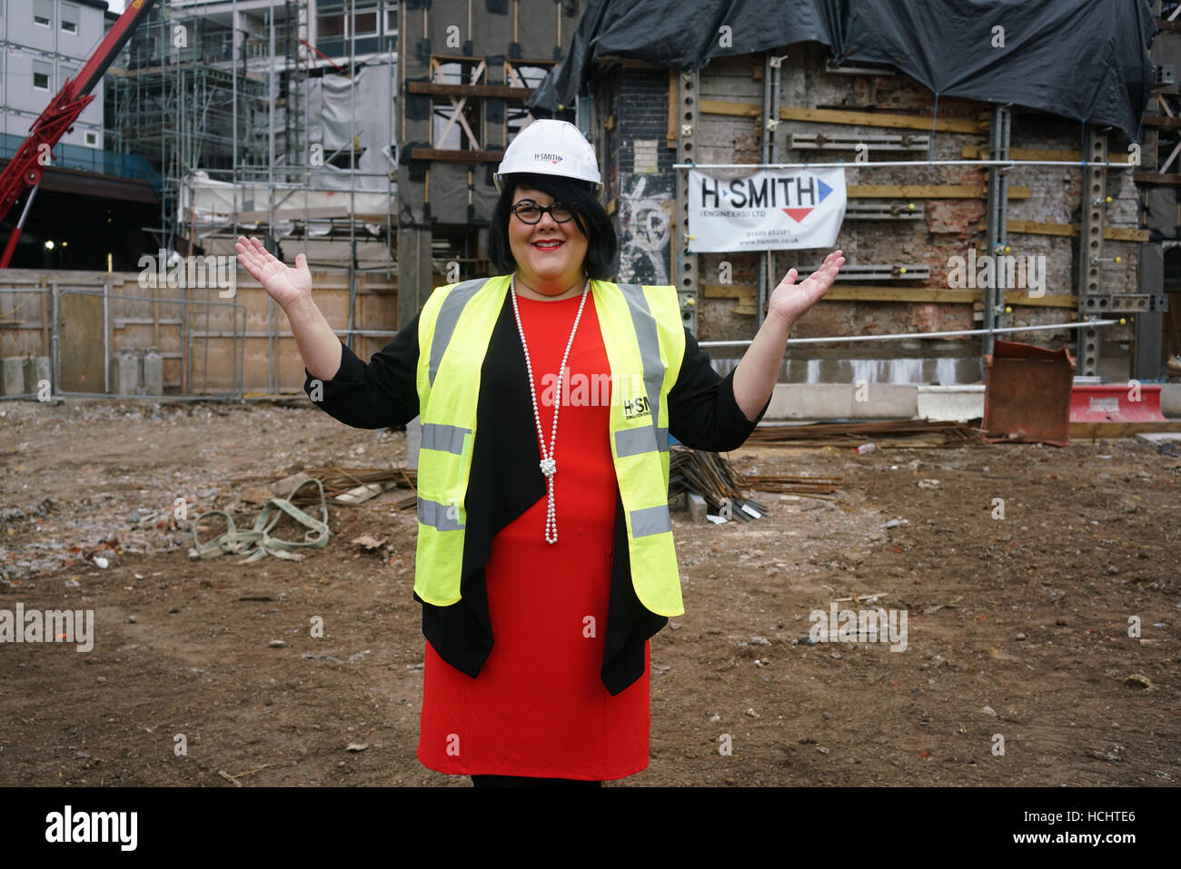 London, UK. 9th December, 2016. Night Czar, Amy Lamé, visits site of ...