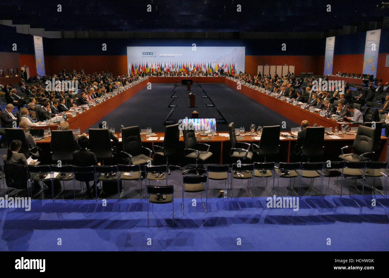 Hamburg, Germany. December 9th 2016: Closing Session of the 23rd OSCE ...
