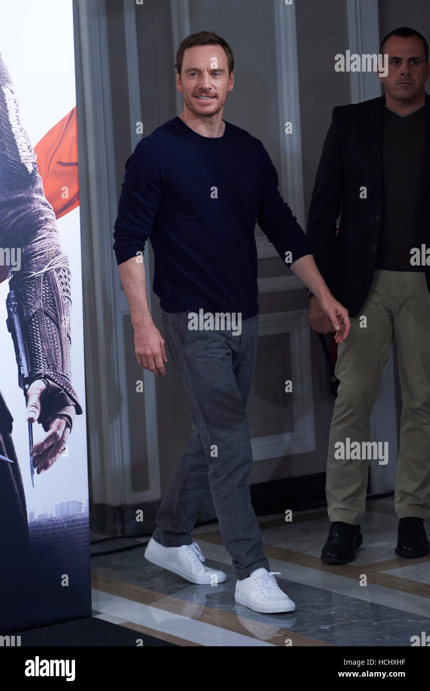 Actor Michael Fassbender during the photocall of the film "AssassinsÂ´s ...