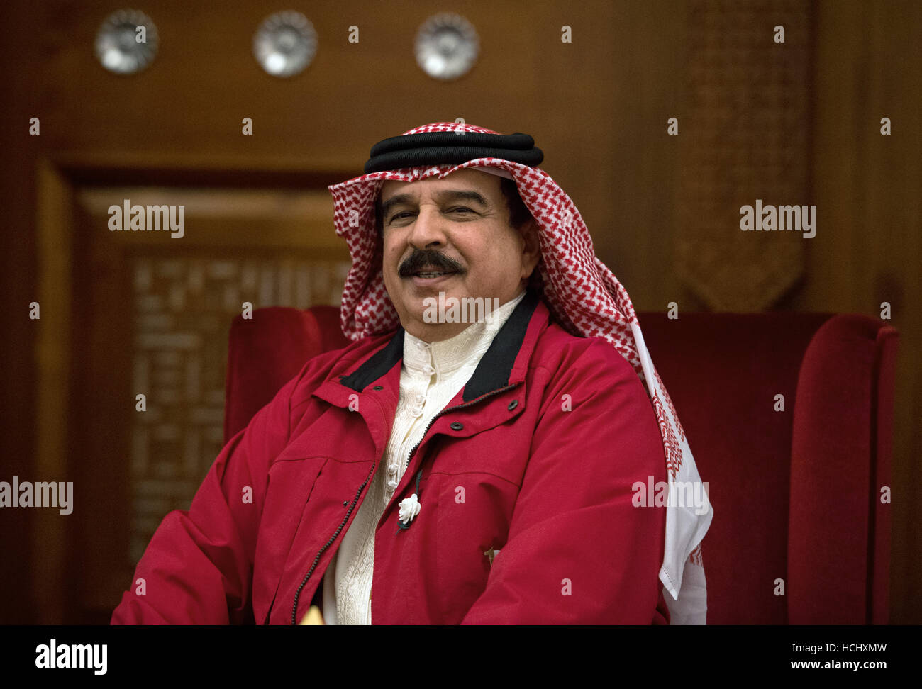 The king of bahrain hamad bin isa al khalifa hi-res stock photography ...