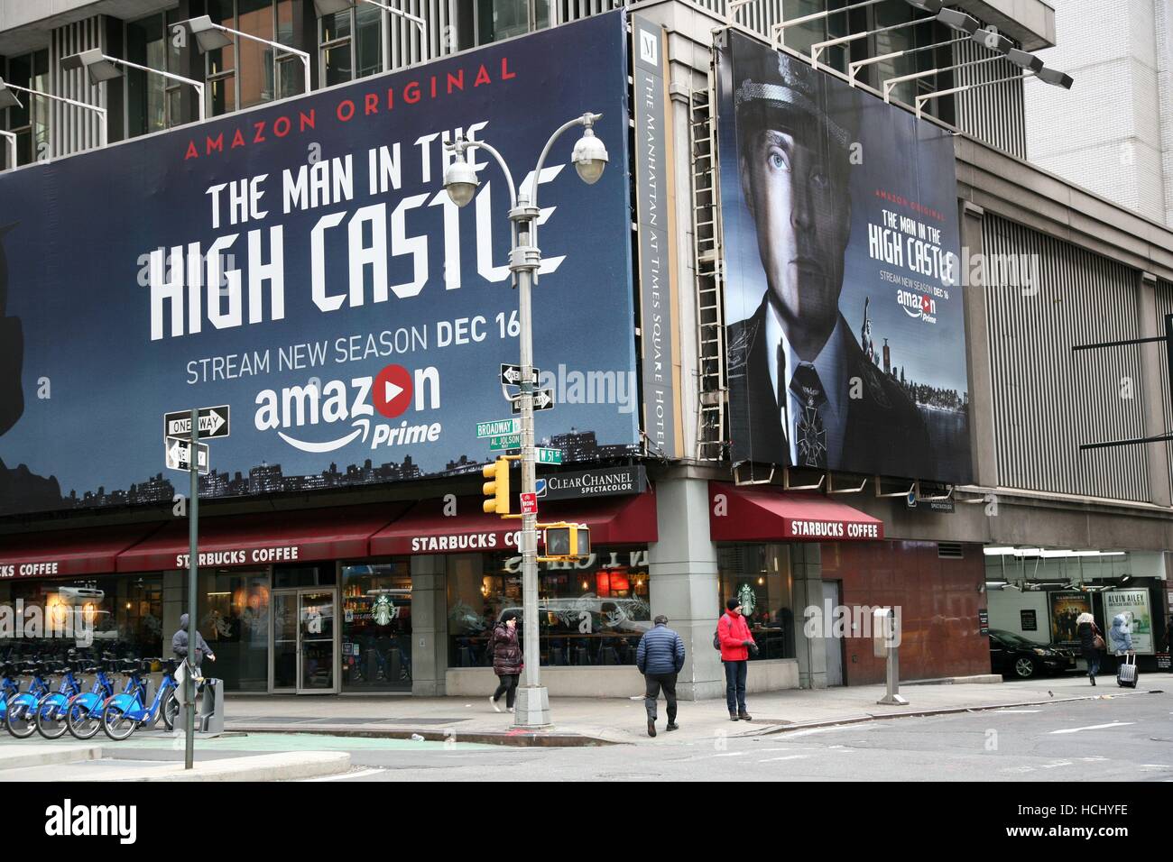 Controversial Amazon Billboard, New York, NY USA Stock Photo - Alamy