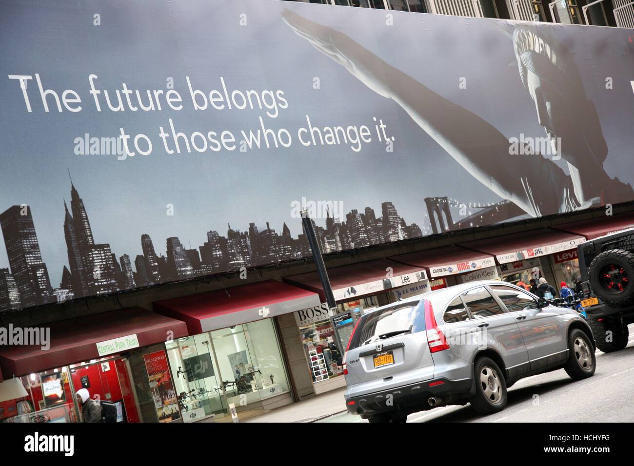 Controversial Amazon Billboard, New York, NY USA Stock Photo - Alamy