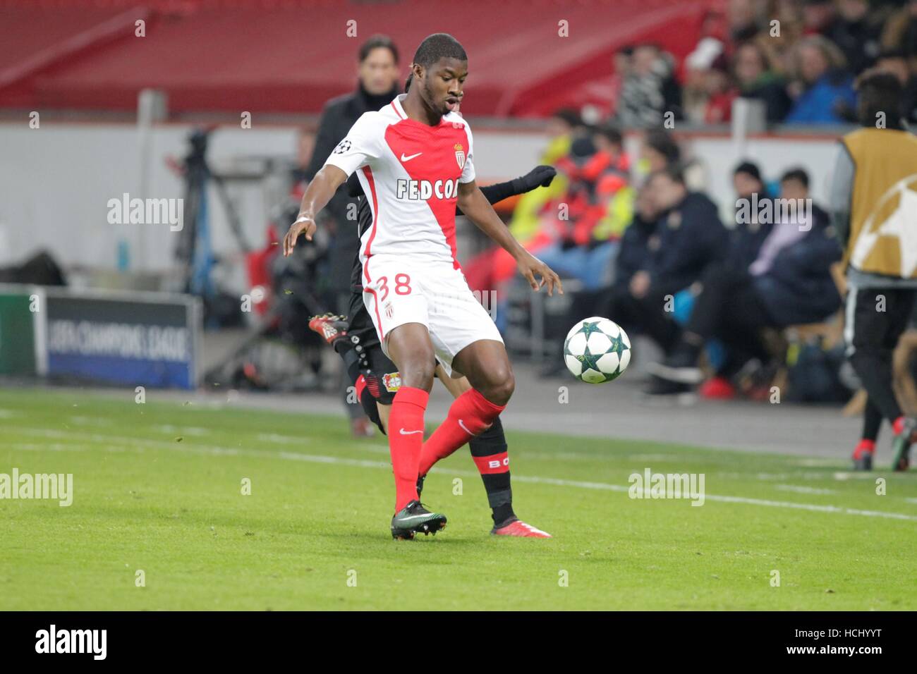 Leverkusen, Germany. 07th Dec, 2016. Almany Touré AS Monaco In action ...