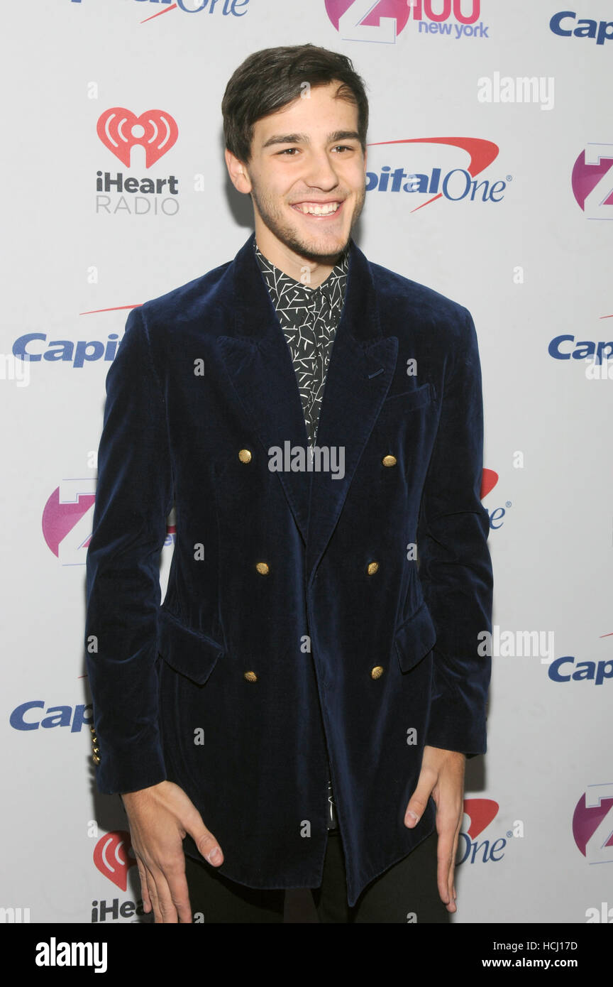 New York, NY, USA. 9th Dec, 2016. Jacob Whiteside at the Z100 Jingle ...