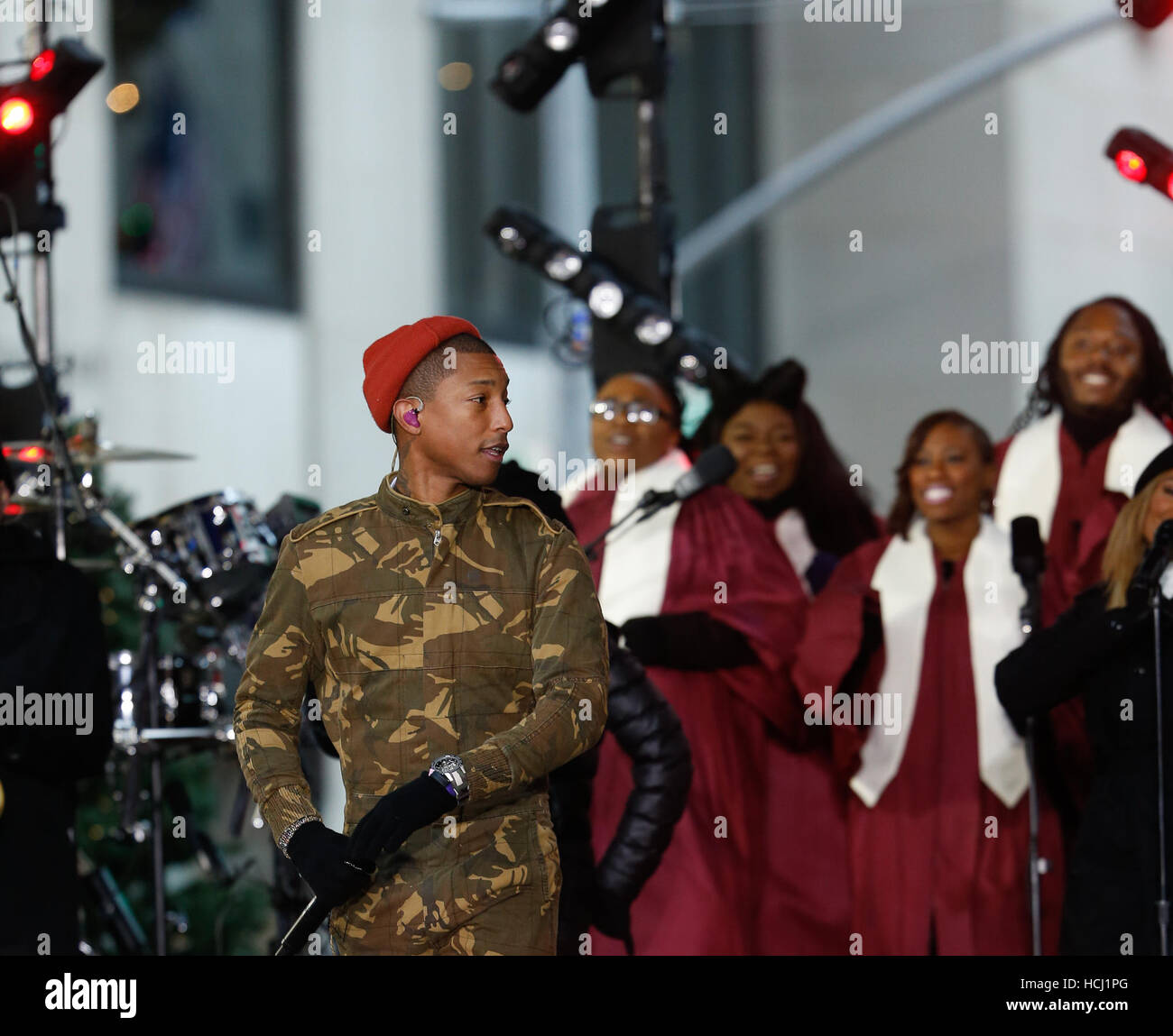 New York, USA. 09th Dec, 2016. Pharrell Williams performs tracks from ...