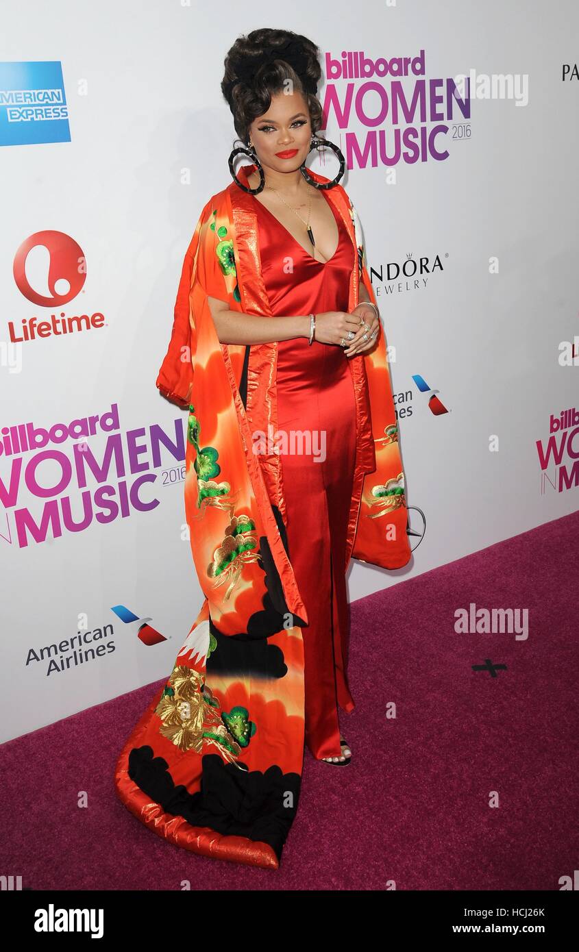 New York, NY, USA. 9th Dec, 2016. Andra Day at arrivals for Billboard ...