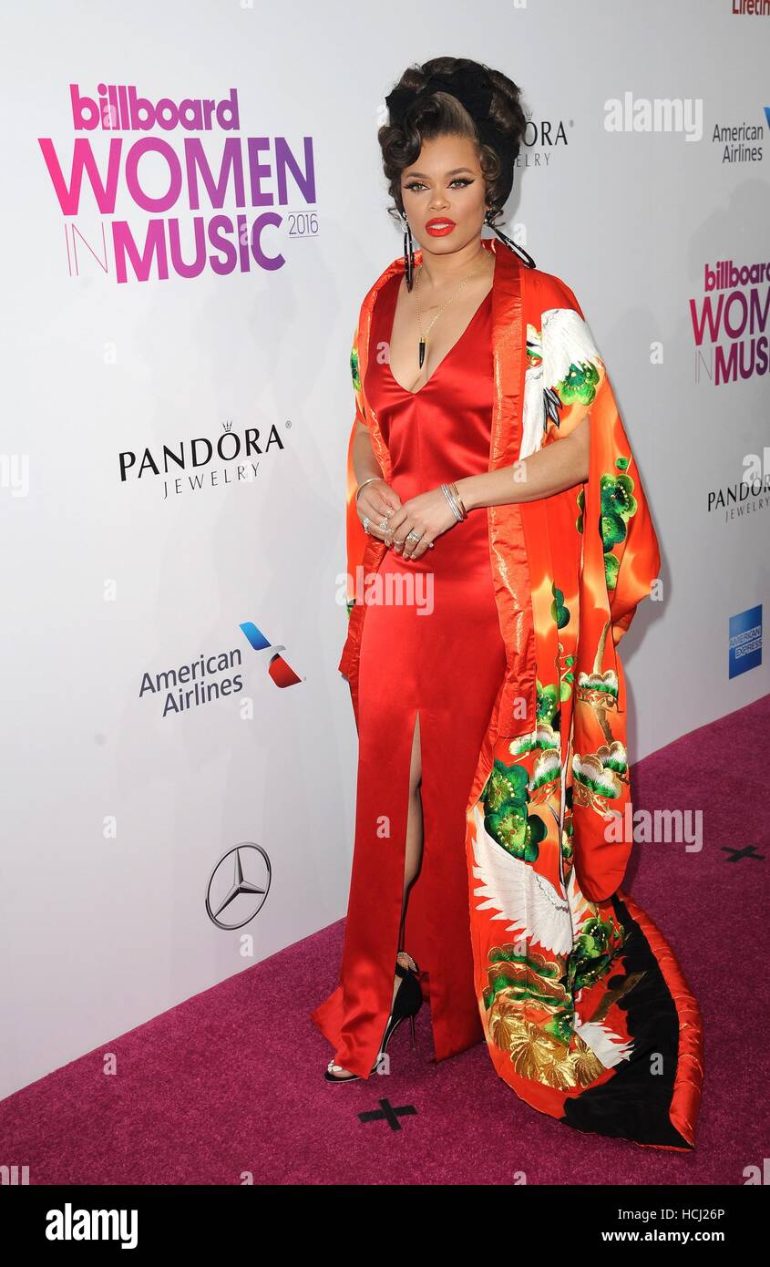 New York, NY, USA. 9th Dec, 2016. Andra Day at arrivals for Billboard ...